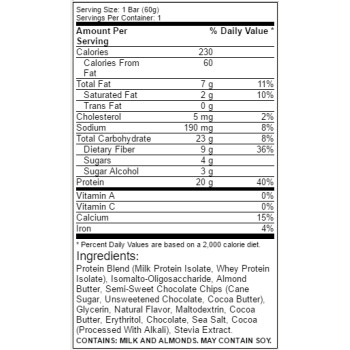 Optimum Opti-Bar 1 батончик по 60 грамм - вкусный протеиновый батончик